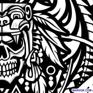 Back Piece Tribal Tattoo Design - Aztec Tattoo Ideas