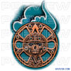 Aztec Tonatiuh Skull Jade Small Tattoo Design - Aztec Tattoo Ideas