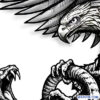 Eagle and Snake Mexican Pride Tattoo Design - Aztec Tattoo Ideas