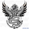 Mexican Eagle Tribal Tattoo Design - Aztec Tattoo Ideas